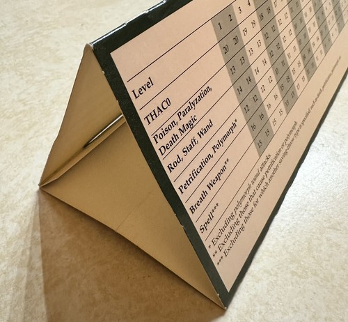 TSR AD&D DND - PRIEST’S, WIZARD’s, and THIEF’S SCREENs - 3 Table Top ...