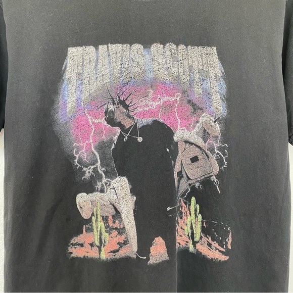 TRAVIS SCOTT 2015 RODEO GRAPHIC TOUR BLACK GRAPHIC TSHIRT MENS MEDIUM ...
