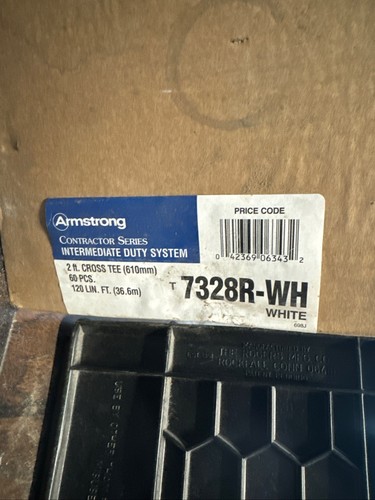 (1Box of 54) Armstrong Ceilings Prelude 2 Ft. Cross Tee Ceiling Grid ...