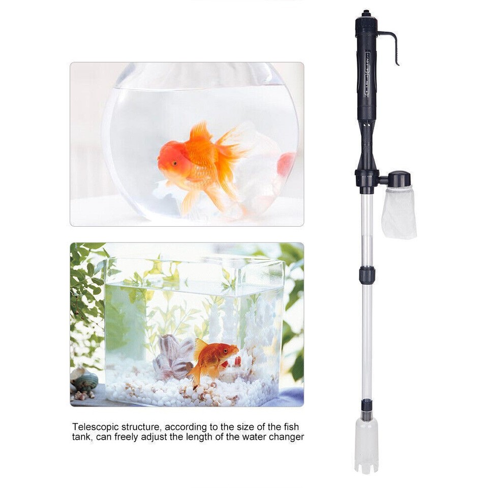 Electric Fish Tank Aquarium Gravel Cleaner Vacuum Sand Washer Cleaning ...