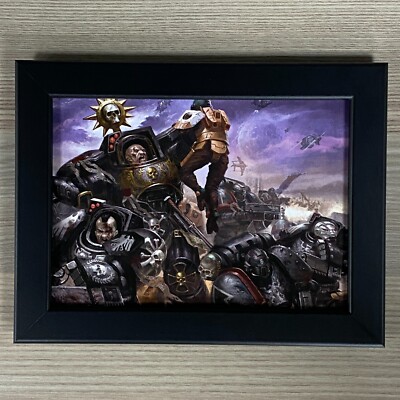 RAVEN GUARD FRAMED ART TERMINATOR TAU SPACE MARINES WARHAMMER 40,000 ...