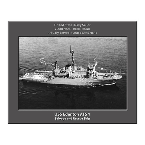 USS Edenton ATS-1 Personalized Canvas Ship Photo Print Navy Veteran | eBay