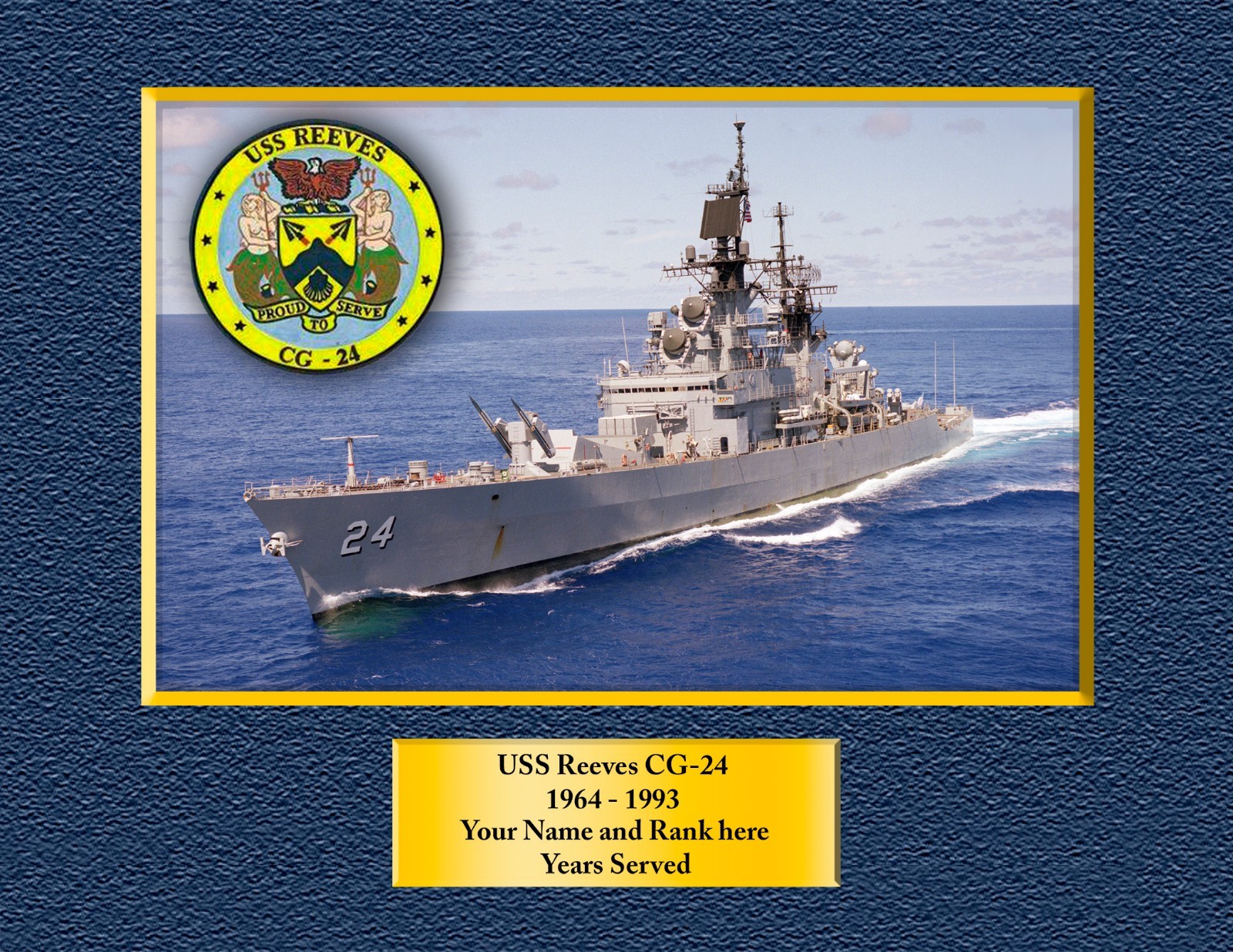 USS ROBERT A OWENS DD 827 Custom Personalized Print of US Navy Gift ...