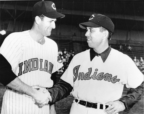 Mickey Vernon Bobby Bragan Cleveland Indians Hall Of Fame Baseball ...