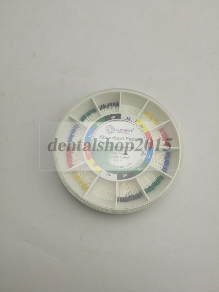 320pcs Absorbent paper poins Dental Paper Points Mixed Sizes taper .02 ...