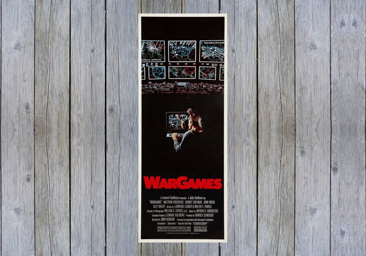 1983 WARGAMES VINTAGE MOVIE POSTER PRINT 36x14 9 MIL PAPER | eBay