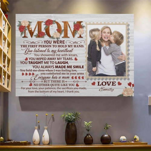 Custom Photo Thank You Mom - Mother's day Poster, Canvas - Gift For Mom ...