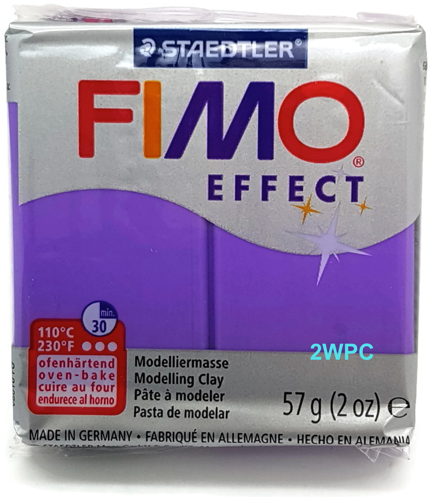 Fimo Effect - Translucent Purple - 2wards Polymer Clay & Crafts | eBay