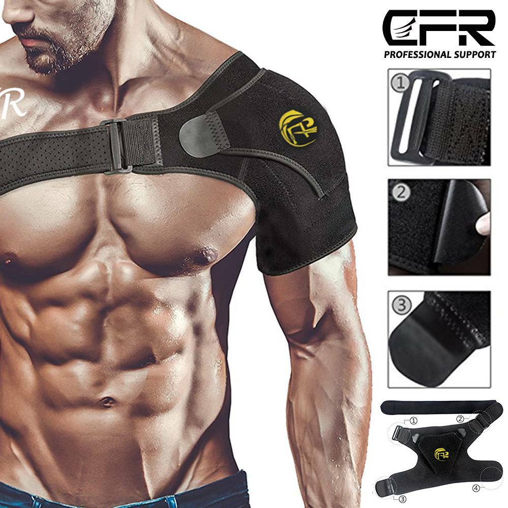 Neoprene Shoulder Dislocation Injury Arthritis Support Strap Brace Left ...