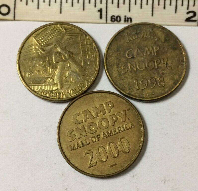 #3357 - LOT OF (3) KNOTT'S * CAMP SNOOPY * TOKENS * | eBay