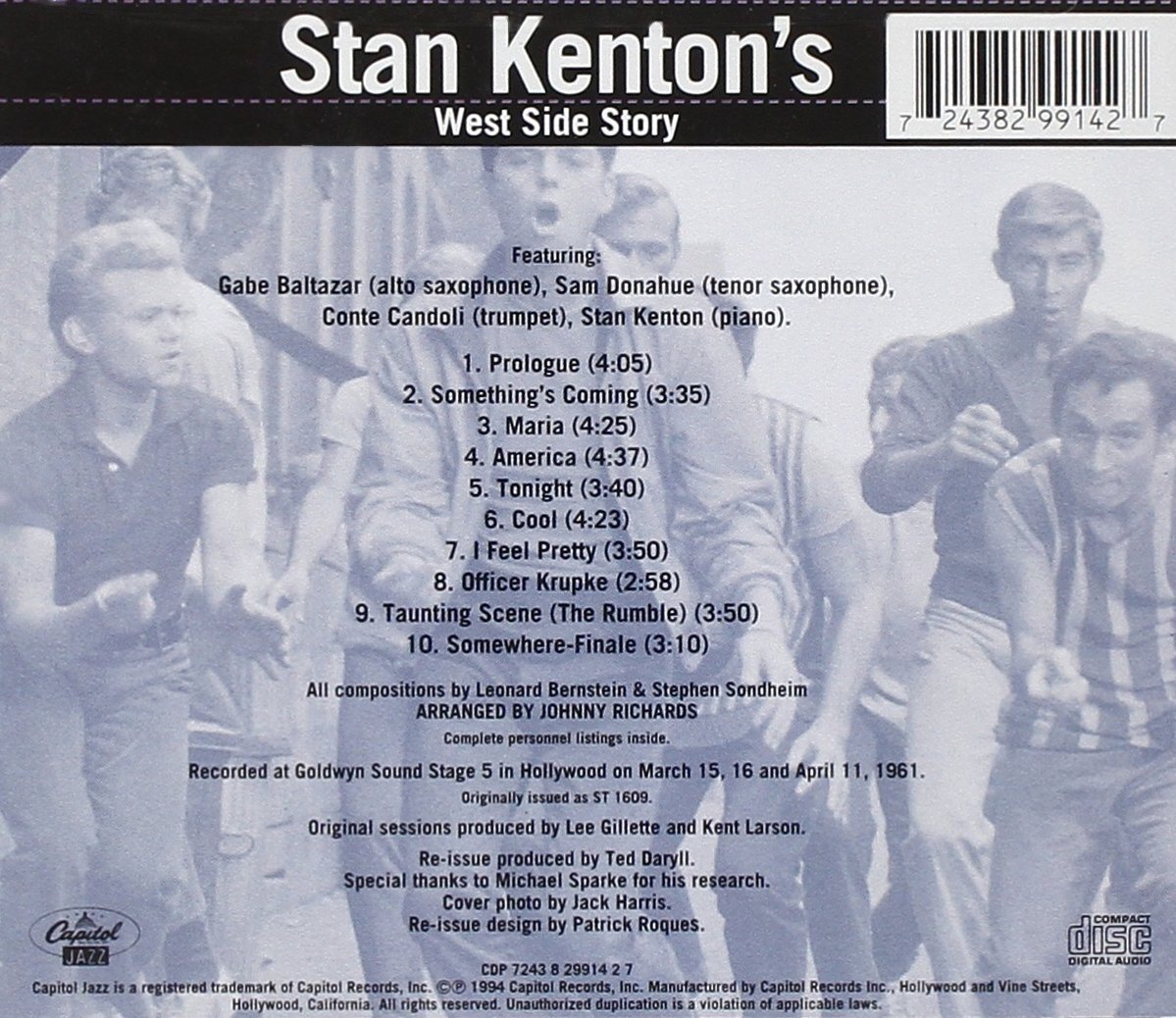Stan Kenton West Side Story (CD) 724382991427 | eBay