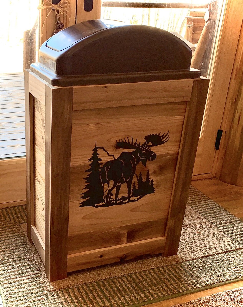 Wooden Trash Can Outdoor Trash Can Storage Shed And Wood Garbage Can