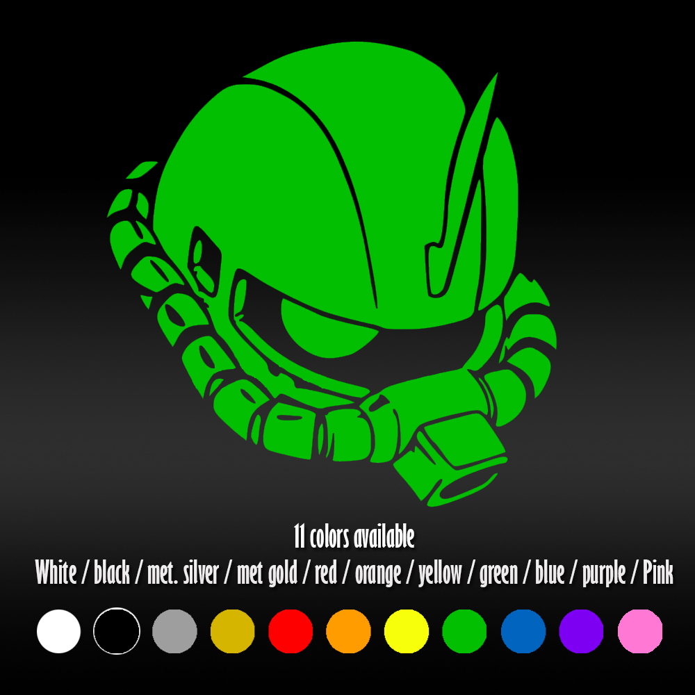 Zaku Head Logo Mobile Suit Gundam EXCEED MODEL ZAKU HEAD 4 Partial Set