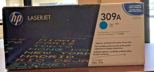Factory Sealed OEM HP Cyan 309A Toner Q2671A Shelf wear | eBay