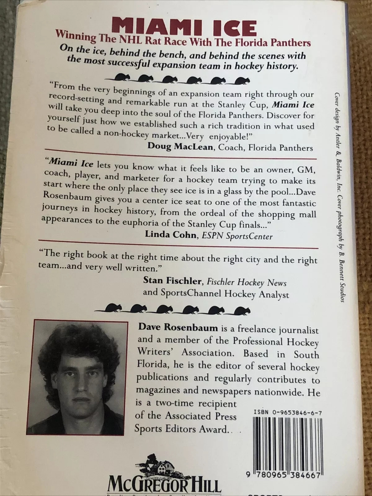 RARE FLORIDA PANTHERS: MIAMI ICE: WINNING THE NHL RAT RACE-STANLEY CUP ...