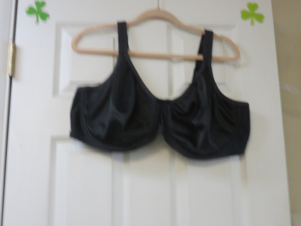 ELOMI BRA SIZE 44DDD BLACK FULL COVERAGE UNDERWIRE BRA PRE-OWNED EXC ...