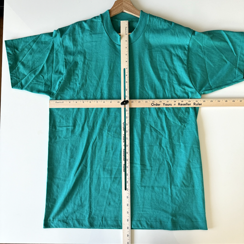 Vintage 90s Screen Stars T-Shirt Mens XL Teal Single Stitch USA Plain ...