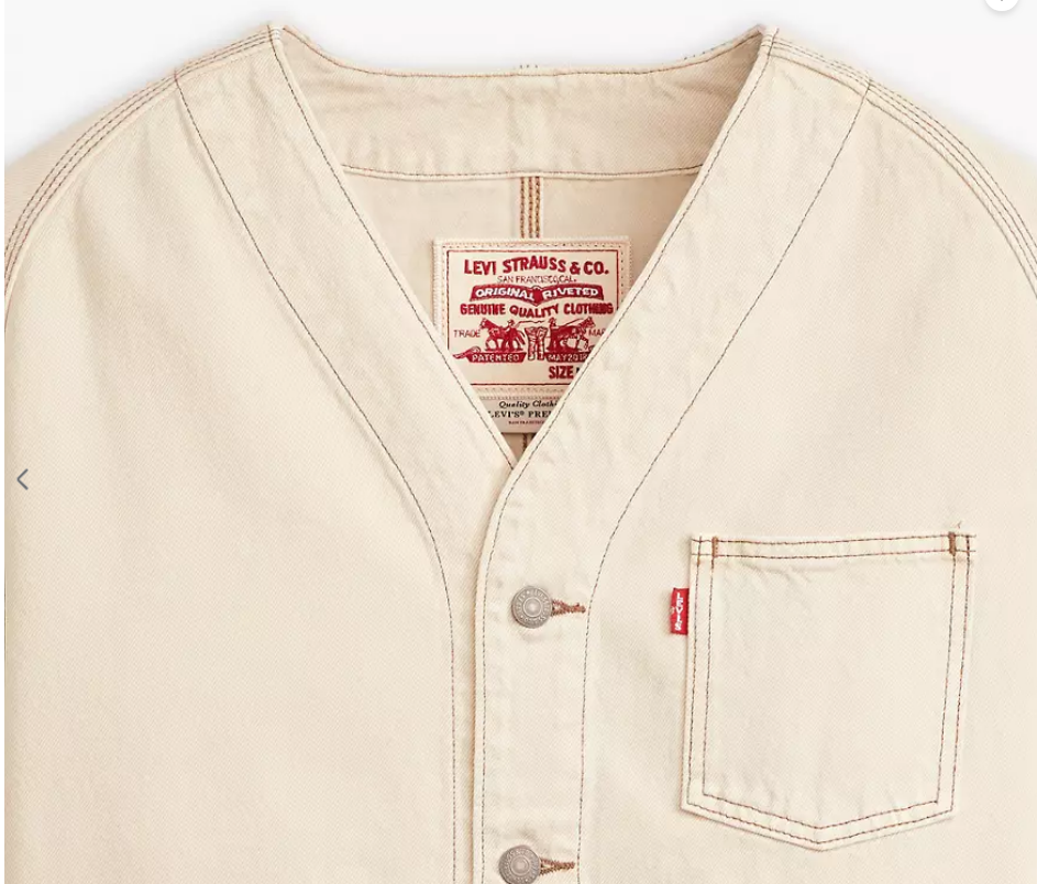 Size LARGE - LEVIS Union Engineer Jacket Mens Denim Cardigan Chore ...