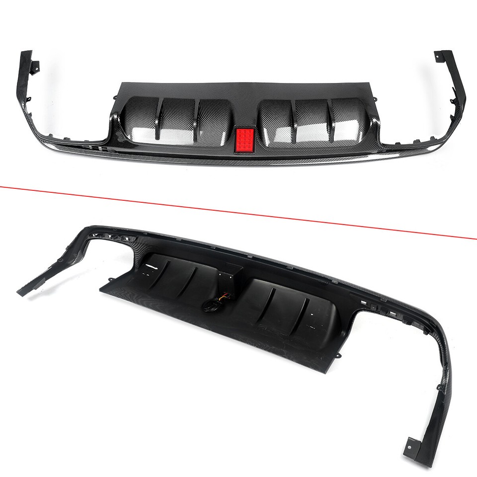 F1 Style Rear Diffuser W/Exhaust Carbon Look For Mercedes S Class W222 ...