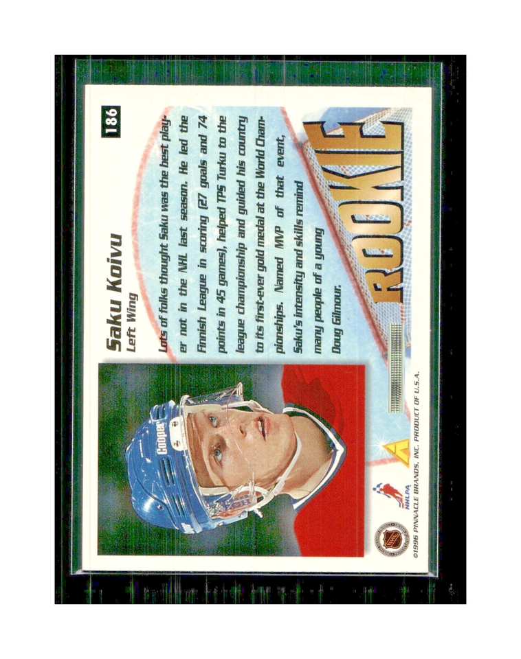 1995-96 Summit Canadiens Hockey Card #186 Saku Koivu RC | eBay
