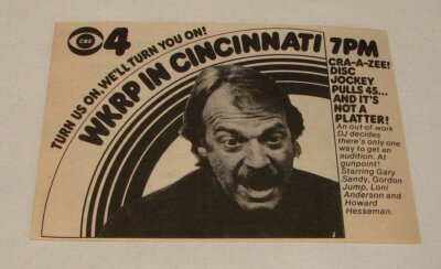 1978 CBS tv ad ~ WKRP IN CINCINNATI Johnny Fever pulls a 45 | eBay