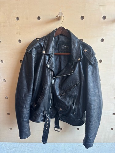 Vintage Echtes Leder Jacket Leather With Rare 90's Metallica Patches On ...