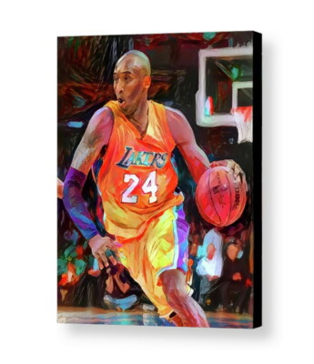 Framed Abstract Kobe Bryant 8.5X11 Art Print Limited Edition w/artist ...
