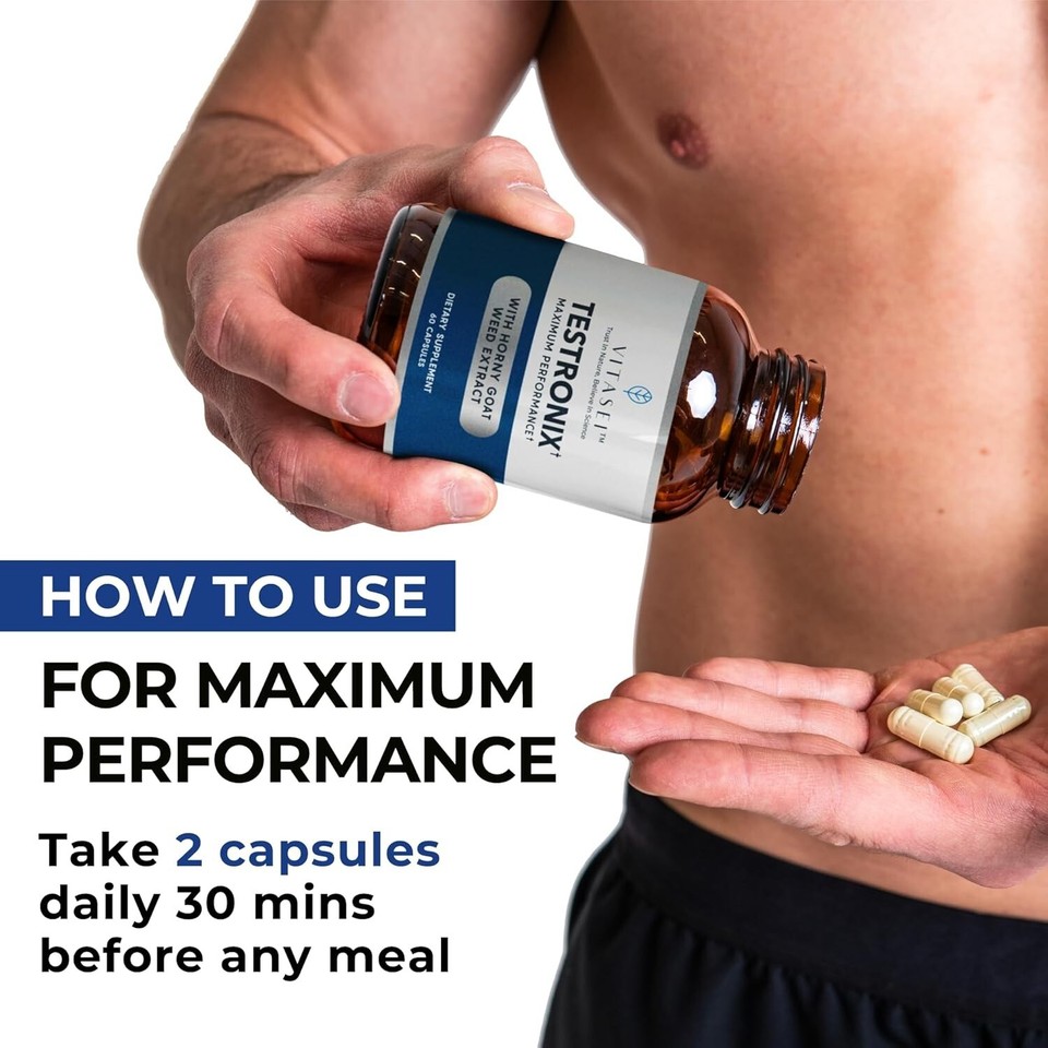 Testronix Performance Supplement for Men - Energy and Muscle ...