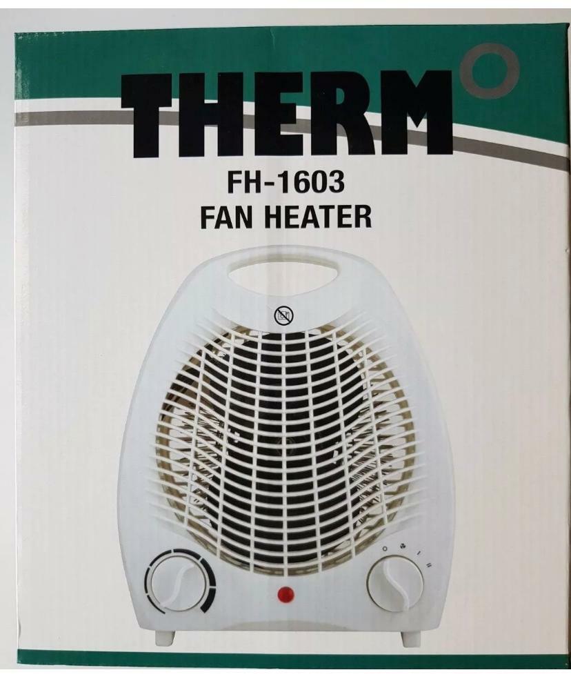 Thermo FH-1603 2000W Portable Fan Heater - White for sale online | eBay