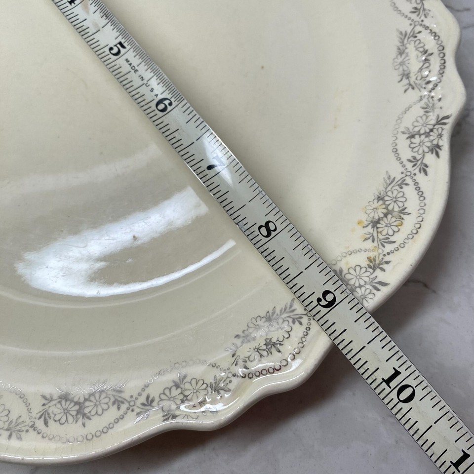 Homer Laughlin Virginia Rose Scalloped Edge Fine Dinnerware Plate Home ...