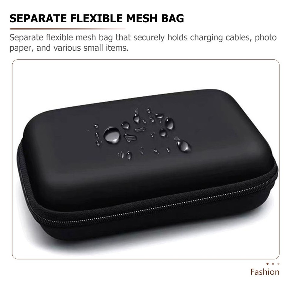 Hard Travel Organizer Storage Bag With Mesh Pocket For Charger Battery ...