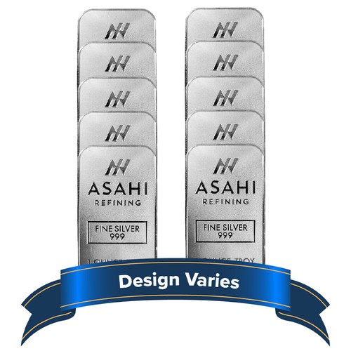 Lot of 10 - 1 oz Asahi Silver Bar .999 Fine... | eBay