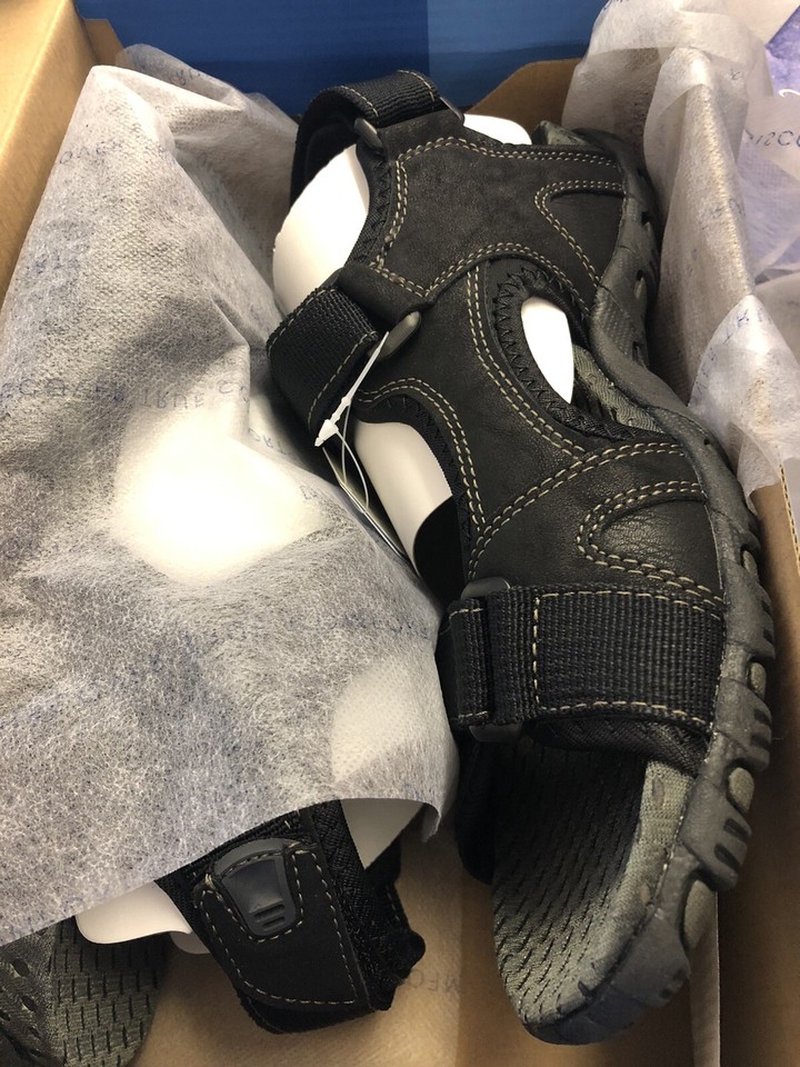 Nunn Bush Mens Rio Bravo Three Strap Sport River Sandal Black Size 9M ...