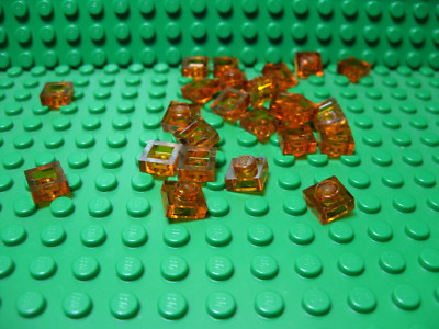 ** 25 CT LOT ** Lego NEW trans red 1 x 1 plate pieces Lot of 25 | eBay