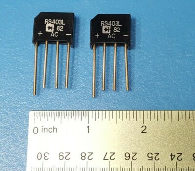 Bridge Rectifier Single Phase Standard 200V, 4A Through Hole, RS403L ...