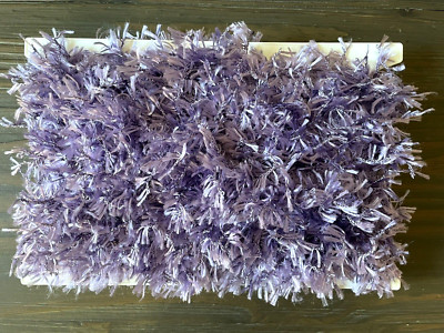10 Yard bolt 2" Fluffy Fiber Trim *Purple* Wispy/Craft Sewing Costume ...