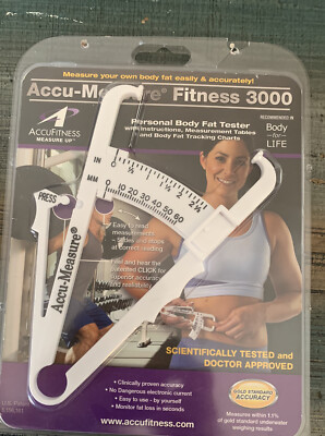 ACCU MEASURE Fitness 3000 Personal Body Fat Tester Caliper with Fat ...