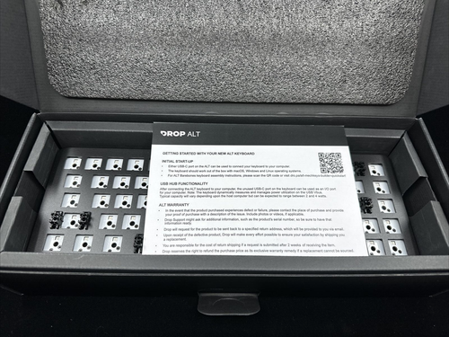 Drop ALT Low Profile Barebones Mechanical Keyboard kit Space Gray MDX ...