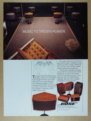 1981 Bose 901 Speakers vintage print Ad | eBay