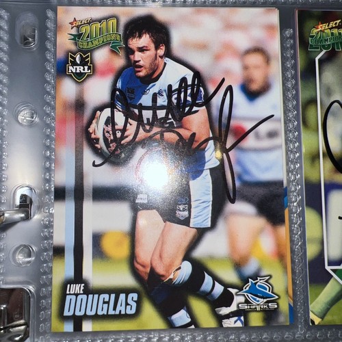 Luke Douglas Signed 2010 Select Champions NRL card Cronulla Sharks | eBay