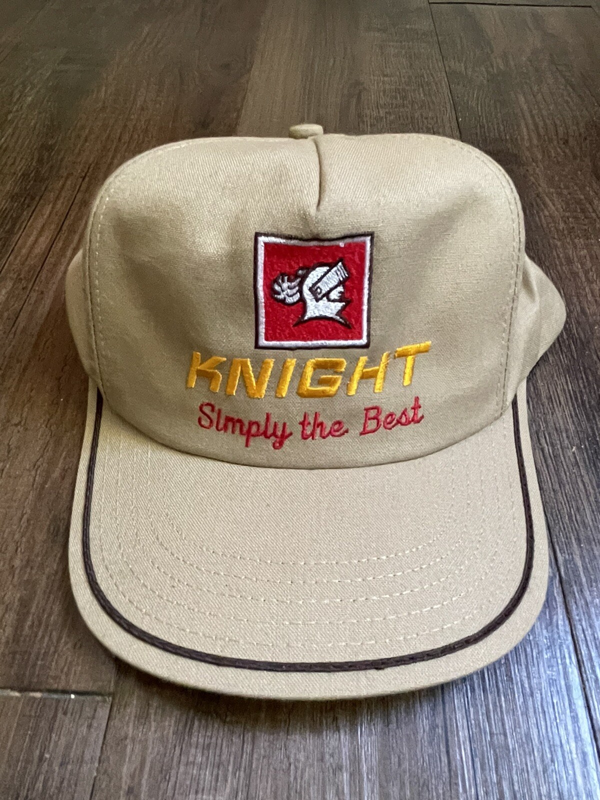 Vintage KNIGHT snapback hat, high crown, “simply the … - Gem