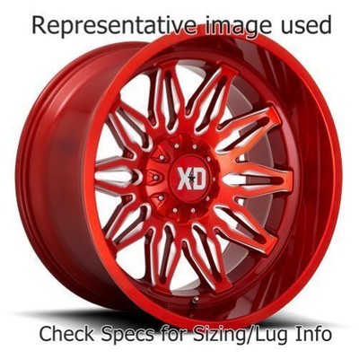XD XD85922067918N Wheel Rim Candy Red Milled Finish 22x10 Size Each NEW ...