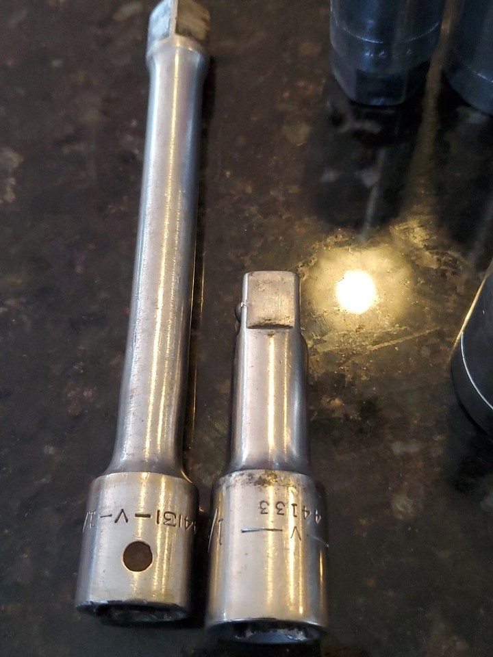 VINTAGE CRAFTSMAN 11 Pc + -V- SERIES 1/2'' DRIVE DEEP WELL 12 Pt ...