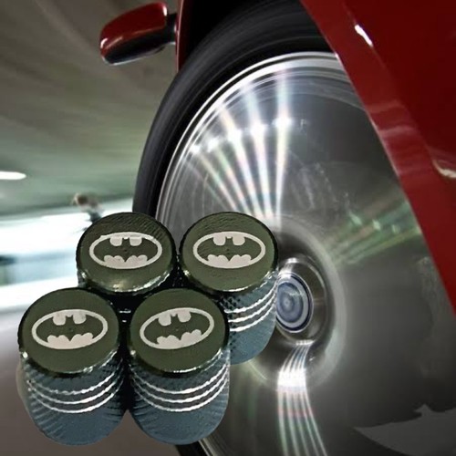 4PCS Sport Styling Tyre Valve Caps BATMAN Logo Wheel Tire Dust Cover ...
