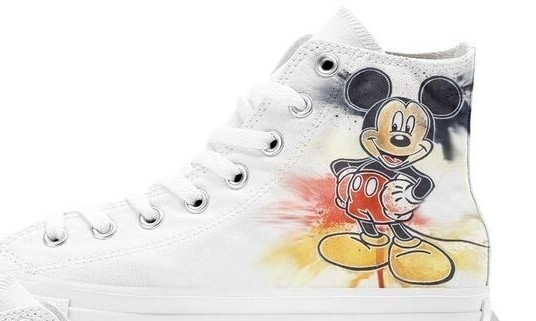 Converse All Star Mickey Mouse Shoes Unisex Adult Made A Mano | eBay
