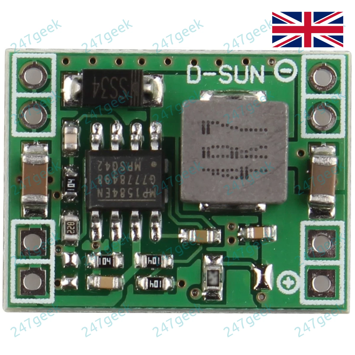 Mini MP1584 DC-DC 3A Adjustable Buck Module Pinout,, 43% OFF