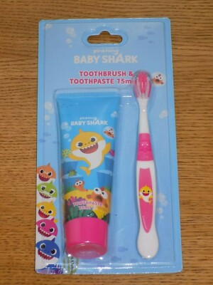 Pinkfong Baby Shark Toothbrush & Toothpaste - BRAND NEW | eBay