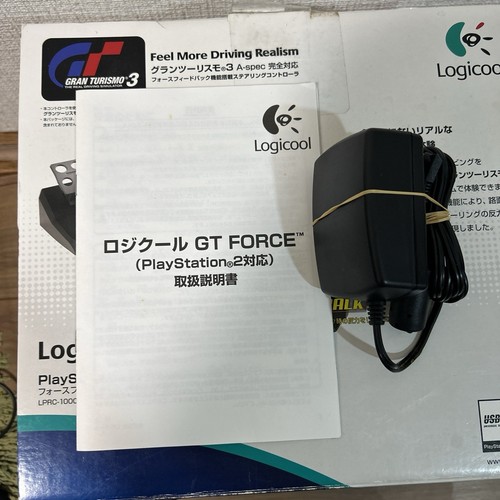 Logicool GT Force PlayStation 2 Gran Turismo3 Steering controller Japan ...