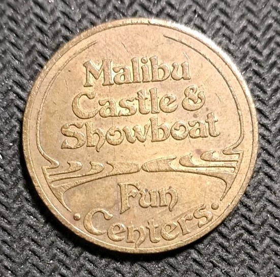 Malibu Castle & Showboat Fun Centers - Vintage Arcade Coin Token | eBay