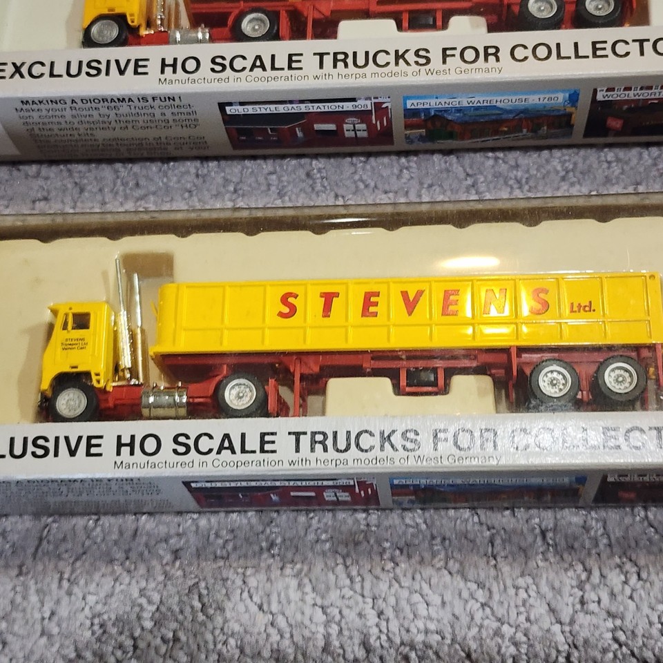 3-Con-Cor Tractor & Dump Trailer STEVENS TRANSPORT LTD Semi Truck HO ...